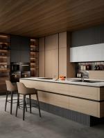 China Modern Waterproof Wooden Island Kitchen Cabinet with Glass for Bathroom Laundry Room Apartment Home Use for sale