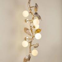 China Contemporary Gold Base Wall Lamp Modern Style for High-End Hotels Restaurants Bedrooms Perfect Living Room Furniture Accessory for sale