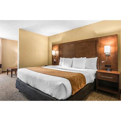 China Factory Sell Comfort Inn Wholesale Hotel Guest Room Wardrobe Bed Base Headboard Chairs Sofa Liquidation Hotel Bedroom Furniture for sale
