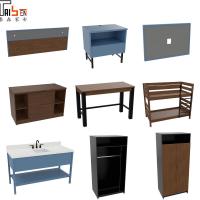 China Wyndham Garden Wholesale Hotel Furniture Guest Room Wardrobe Bed Base Headboard Chairs Sofa Liquidation Hotel Bedroom Furniture for sale