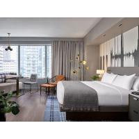China Tapestry Collection by Hilton Boutique Hotel Furniture Quality Standard Bed Queen Bed Solid Wood Modern Hotel Bedroom Furniture for sale