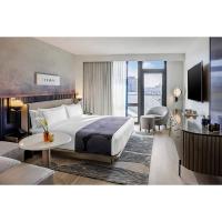 China Curio Collection by Hilton 3-4 Star Custom Melamine Hotel Furniture Designs Durable Condo Tv Wall Panel Hotel Bathroom Furniture for sale