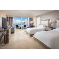 China Hilton Hotels & Resorts Hotel Newly Renovated Room Furniture Cabinet with Mirror & Basin for Upper Upscale Hotel Bedroom Sets for sale