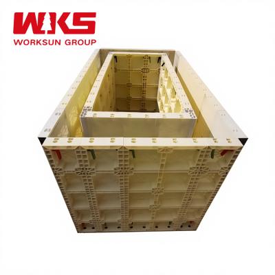 China Quick Assembly Modular Plastic Formwork Custom Sizes Reusable Plastic Formworks for sale