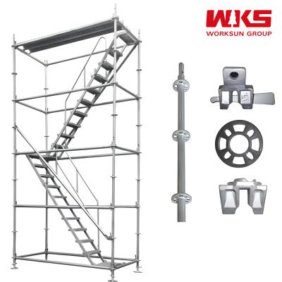 China Wedge Connection Ring Lock Scaffold High Strength Modular Steel Scaffolding Corrosion Resistant for sale