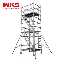 China Hot Dip Galvanized Aluminium Scaffold Towers High Load Capacity Portable Aluminum Scaffolding Durable for sale