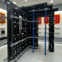 China 18mm 1200x2400mm Concrete Formwork Panel Customized Plastic Reusable Formwork For Concrete for sale