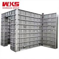 China Silver / Grey Metal Formworks Durable Concrete Formwork Systems for sale