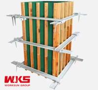 China Lightweight Film Faced Plywood 1220x2440mm Green Plywood Sheets Reusable With Smooth Plastic Film Surface for sale