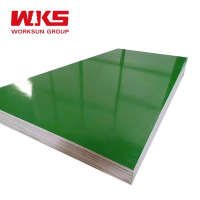 China 18mm Shutter Ply Board Lightweight Green Shuttering Plywood For Slab and Wall Form for sale