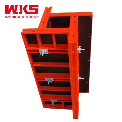 China 2400mm Height Aluminum Frame Formwork Powder Coating Concrete Column Shuttering for sale
