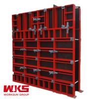 China High Stiffness Aluminum Frame Formwork Custom Size Concrete Wall Shuttering for sale
