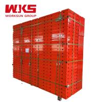 China Reusable Aluminium Column Formwork Red Aluminium Shuttering For Cost Effective Concrete Casting for sale
