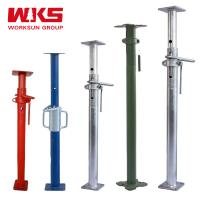 China Durable Adjustable Steel Prop Blue Red Green Silver Heavy Duty Acrow Prop for sale
