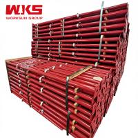 China Customized Adjustable Steel Prop Residential Adjustable Floor Prop Red 40mm Inner Tube for sale