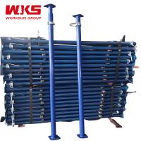 China Blue Adjustable Steel Prop 1.6m - 3.0m Scaffolding Steel Prop For Concrete Slab and Beam Support for sale