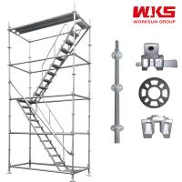 China Galvanizing Ring Scaffold System 200mm - 3000mm Wedge Lock Scaffolding System With Adjustable Base Jack for sale