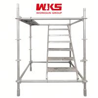 China Customized Ring Lock Scaffold Silver Modular Ringlock Scaffolding 300mm Diagonal Brace for sale