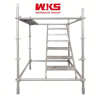 China Customized Ring Lock Scaffold Silver Modular Ringlock Scaffolding 300mm Diagonal Brace for sale