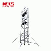 China Aluminum Scaffold Tower for Construction Adjustable Height Mobile Work Platform for sale