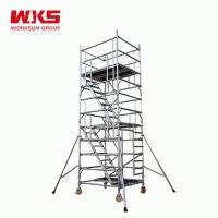 China Prefabricated Aluminium Portable Scaffold Modular Lightweight Scaffold Tower Standard Size for sale