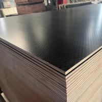 China Anti Slip Film Faced Plywood Red , Brown , Black Structural Plywood For Mezzanine And Stair Tread Safety for sale
