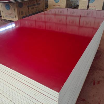 China Red Film Faced Marine Plywood 1250*2500 Concrete Formwork Plywood For Moisture Resistance And Durability for sale