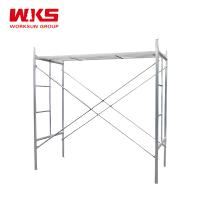 China Steel Frame Scaffolding System with Tool-Free Assembly, Built-In Cross Bracing, and Compact Storage for sale