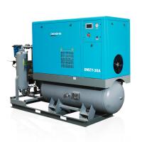 China Industrial 22kW 30HP Four-in-One Screw Air Compressor 16 Bar 500L Tank Fiber Laser for sale