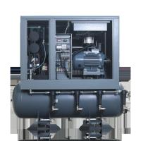 China 15kW 15HP Single Combined Screw Air Compressor with Dryer and 500L Tank 1.6m3/min for sale