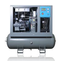 China 15kW 15HP Single Combined Screw Air Compressor with Dryer and 500L Tank 1.6m3/min for sale