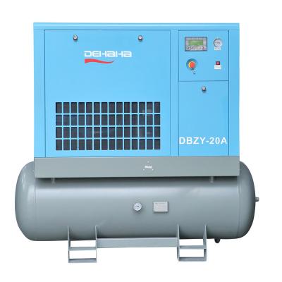 China DHH 20 HP Rotary Screw Air Compressor 15kW 1.51m3/min All-in-One with Dryer Tank for sale