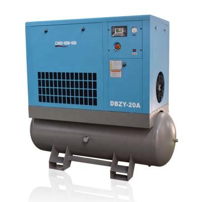 China 20HP 15kW Silent Portable Screw Air Compressor 16bar 500L Tank for Laser Cutting for sale