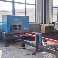 China Rotativo 15hp 11kw Combined Screw Air Compressor with 500L Tank and Dryer for sale