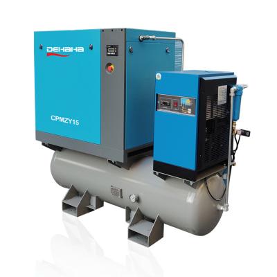 China 16 Bar 11kW PM Belt Driven Electric Fiber Laser Cutting Screw Air Compressor 500L Tank for sale