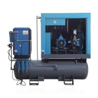 China 16 Bar 11kW PM Belt Driven Electric Fiber Laser Cutting Screw Air Compressor 500L Tank for sale