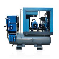 China 20hp 15kw Portable Rotary Screw Air Compressor with Dryer for Laser Cutter 1.58Mpa for sale