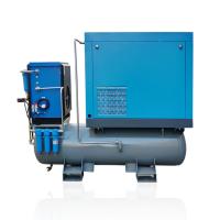 China 20hp 15kw Portable Rotary Screw Air Compressor with Dryer for Laser Cutter 1.58Mpa for sale