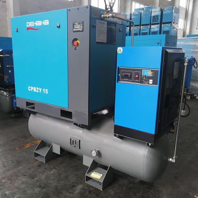 China 15 HP 16bar 380V 50Hz Integrated Portable Screw Air Compressor 1.05m3/min for sale