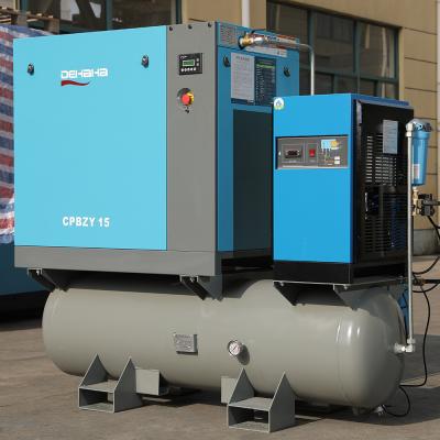 China All In One Rotary Screw Compressor 15kW 20HP 16bar 8bar for Laser Cutter for sale