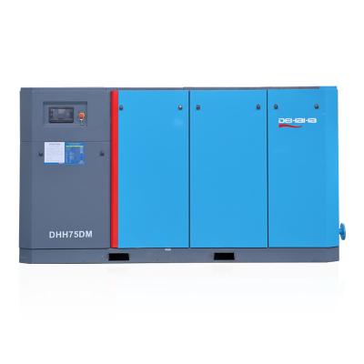 China PM Two Stage Screw Air Compressor 100Hp 8 Bar IP65 Energy Saving for sale