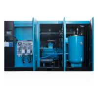 China 250HP 185kW Two Stage Permanent Magnet Screw Air Compressor 39m3/min 8bar Stationary Industrial for sale