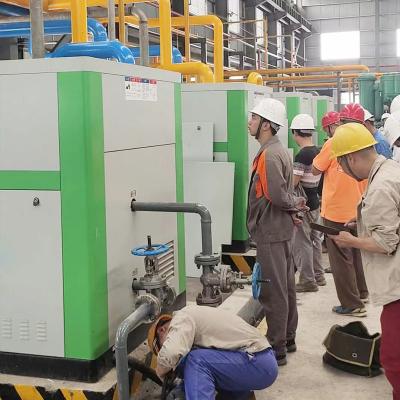 China Industrial Oil Free Rotary Screw Compressor 100Hp 75kW Water Lubricated for sale
