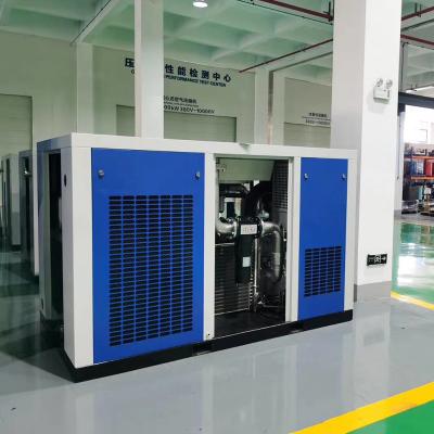 China 75 HP Oil Free Air Compressor 12.7 m³/min 10 bar Chemical Food Grade Dry Screw Compressor for sale
