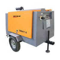 China Diesel Screw Air Compressor 185 CFM 7 Bar Rotary Stationary Portable for sale