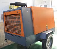 China Diesel Screw Air Compressor 185 CFM 7 Bar Rotary Stationary Portable for sale