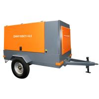 China 118kW 388CFM Portable Diesel Air Compressor 14.5 Bar Mining Engine Driven for sale