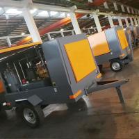 China 118kW 388CFM Portable Diesel Air Compressor 14.5 Bar Mining Engine Driven for sale