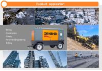 China 12 Bar Diesel Powered Portable Air Compressor 500cfm Sand Blasting Air Compressor for sale