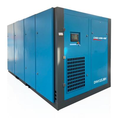China High Capacity Stationary Electric Low Pressure Screw Air Compressor 22-200kW 2-5 Bar for sale